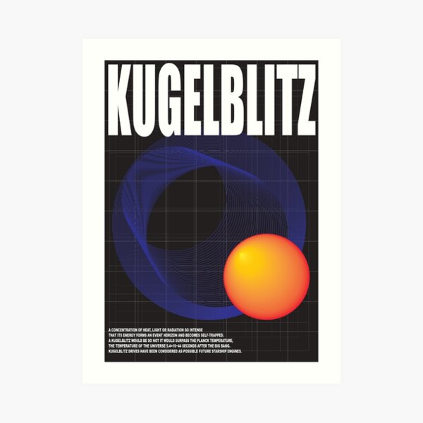 "Kugelblitz Physics Abstract Poster" Art Print for Sale by Zachariasz Czerwiński | Redbubble