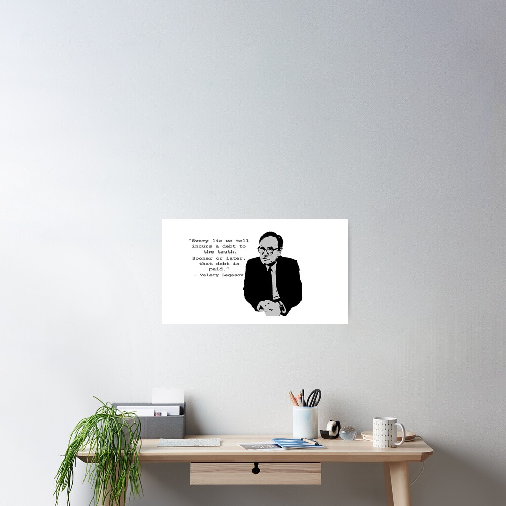 "Valery Legasov "Truth and Lie" Quote - HBO's Chernobyl" Poster for ...