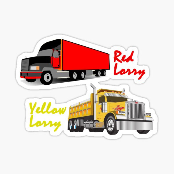 Red Lorry Stickers | Redbubble