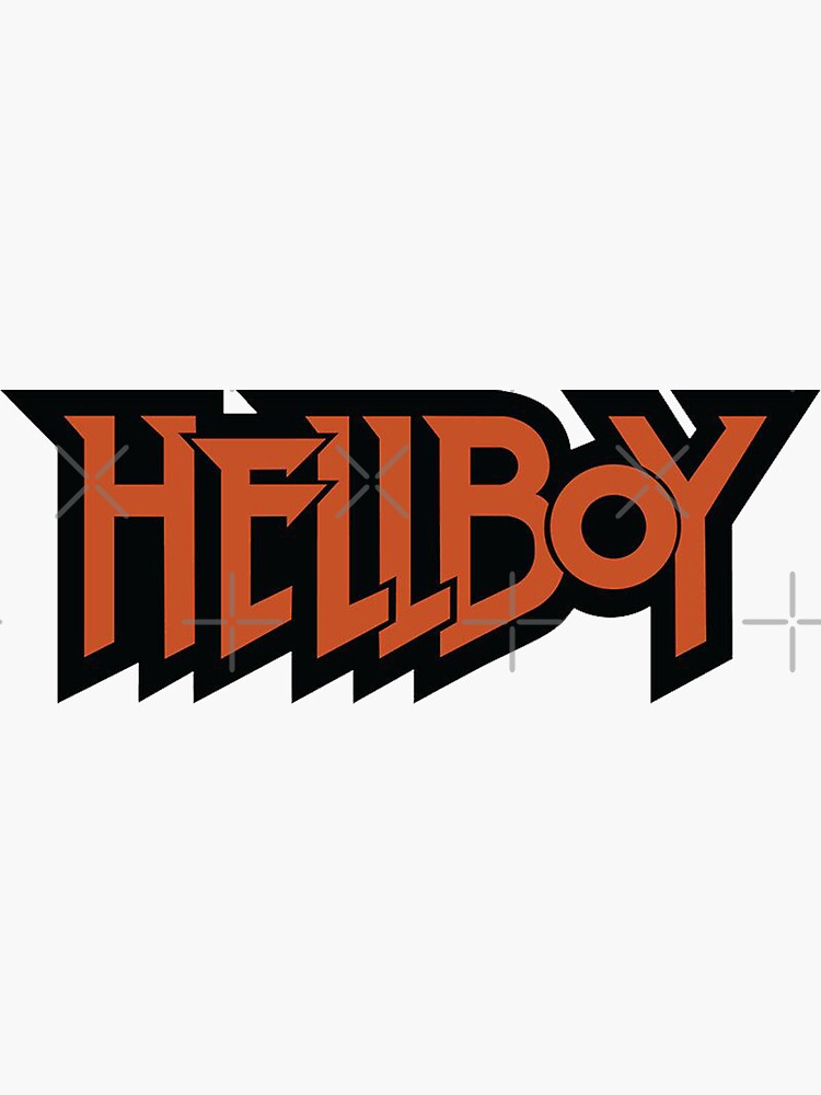 "HellBoy Logo" Sticker for Sale by Hogewarts | Redbubble