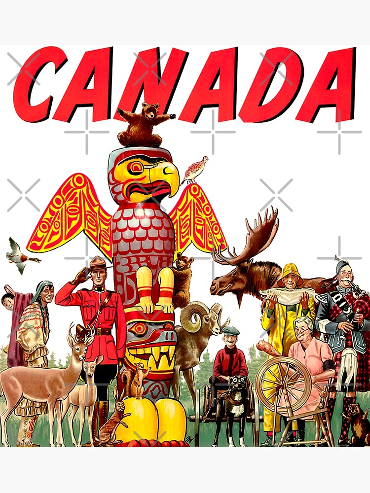 "Vintage Canadiana Awesomeness " Poster by hilda74 | Redbubble