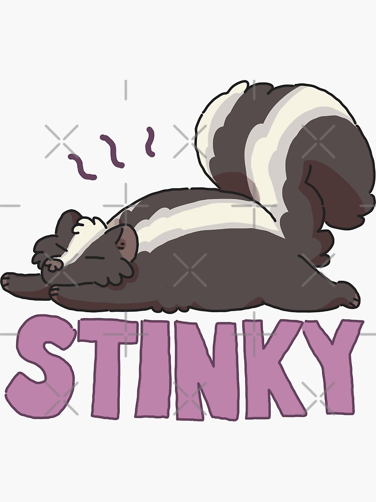 "Stinky Skunk" Sticker for Sale by goccart | Redbubble