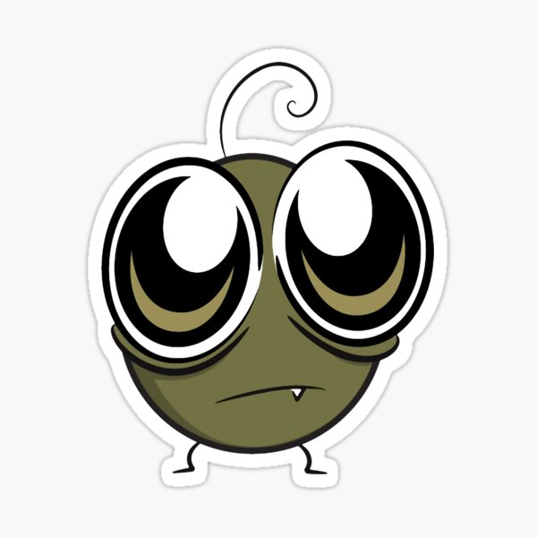 Pegatina «Bicho gracioso de dibujos animados» de queensoft | Redbubble