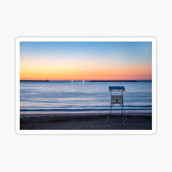 "Summer beach sunset" Sticker for Sale by Delphimages-Art | Redbubble