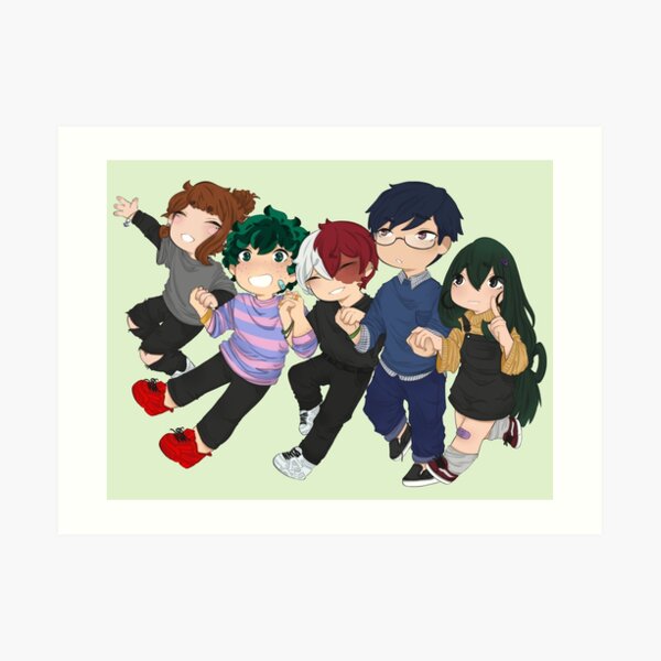 Deku Squad Art Prints | Redbubble