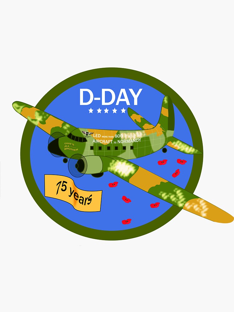 "D-Day 75th Anniversary Tribute" Sticker by FAD-Artwork | Redbubble