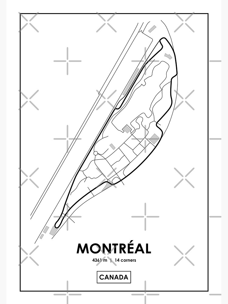 "Montreal - Canada Track Map" Poster for Sale by andreanastasio | Redbubble