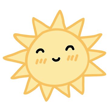 "Cute Smiling Sun" Sticker for Sale by oagraci | Redbubble