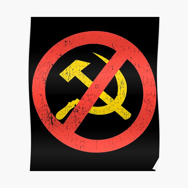 "Anti Communist symbol Slogan Hammer and Sickle Russia Black Distressed ...