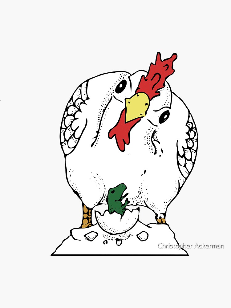 "Reverse Evolution" Sticker by CMADewdulls | Redbubble