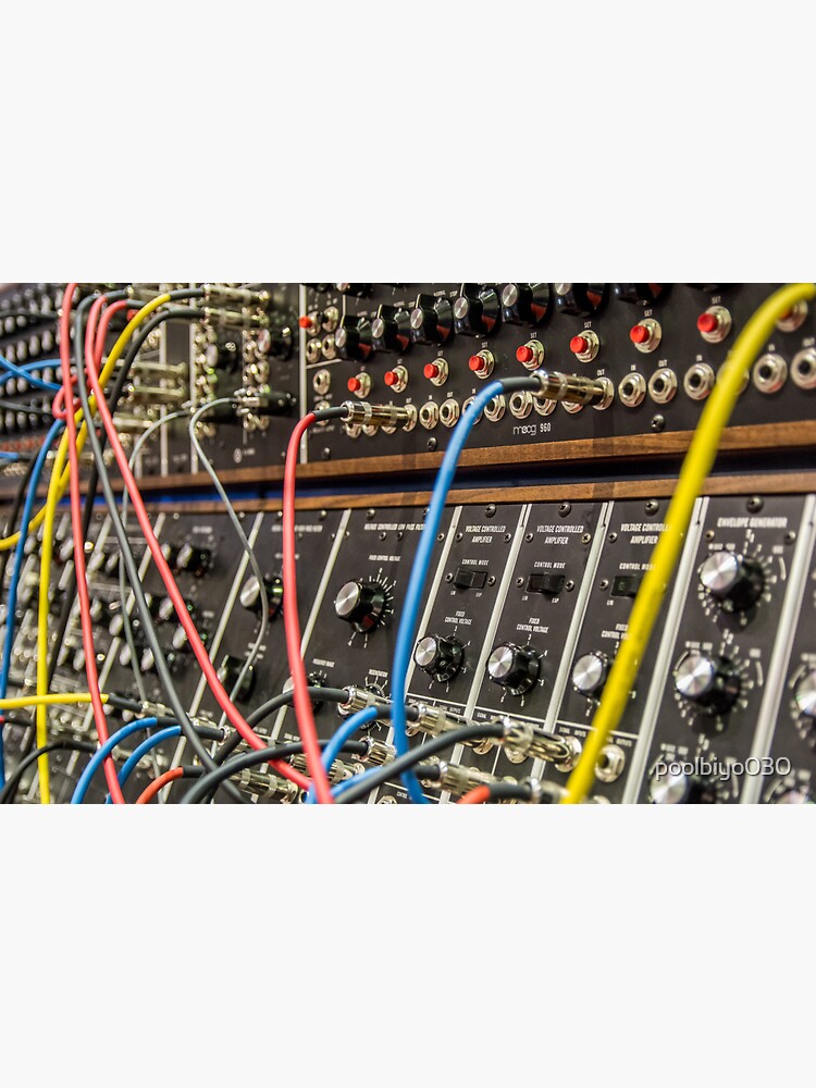 "Modular synthesizer" Sticker by poolbiyo030 | Redbubble