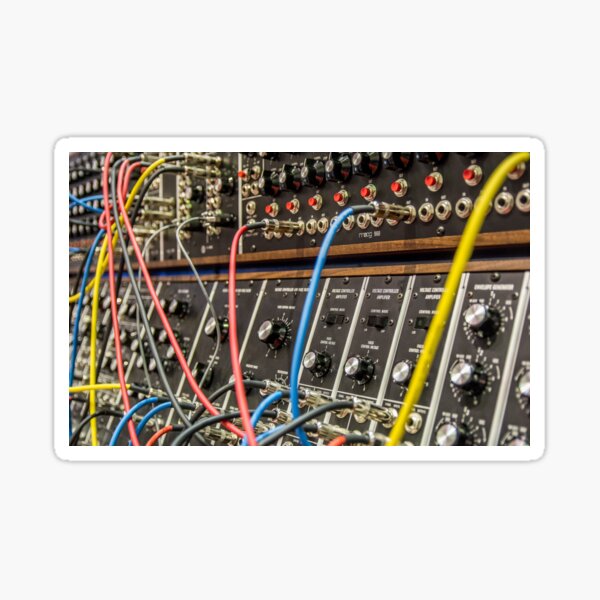 "Modular synthesizer" Sticker by poolbiyo030 | Redbubble