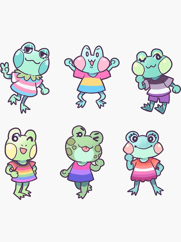 "pride frogs" Sticker for Sale by Frejann | Redbubble