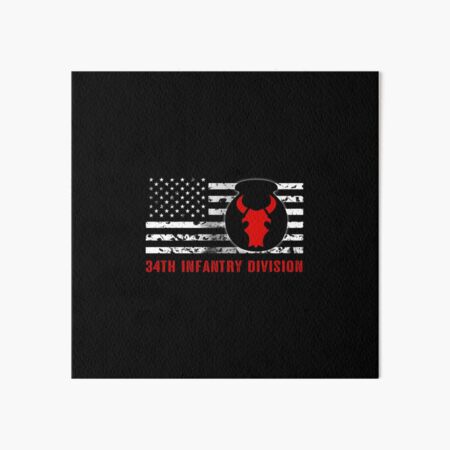 "34th Infantry Division (Distressed Flag)" Art Board Print for Sale by ...