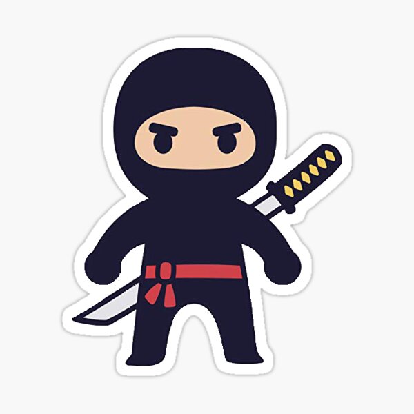 "Ninja Cartoon" Sticker for Sale by aman2113 | Redbubble