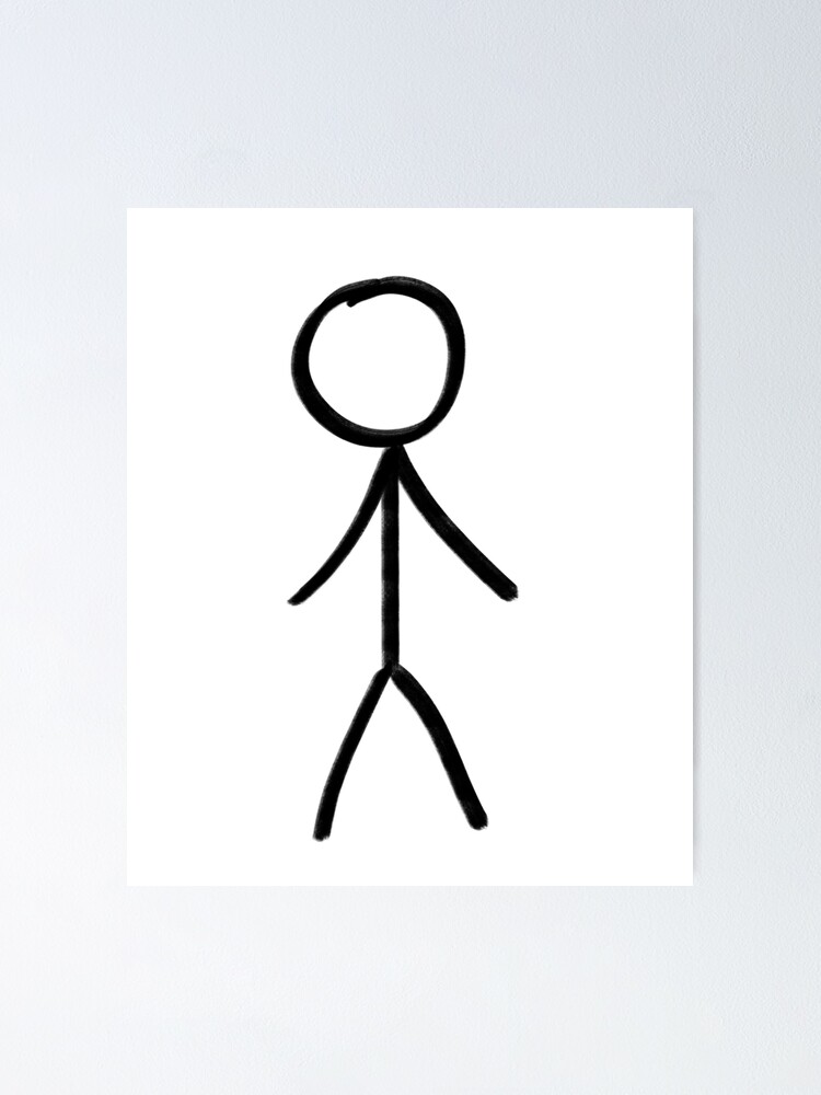 "Single Stick Figure" Poster for Sale by welshdesigns | Redbubble