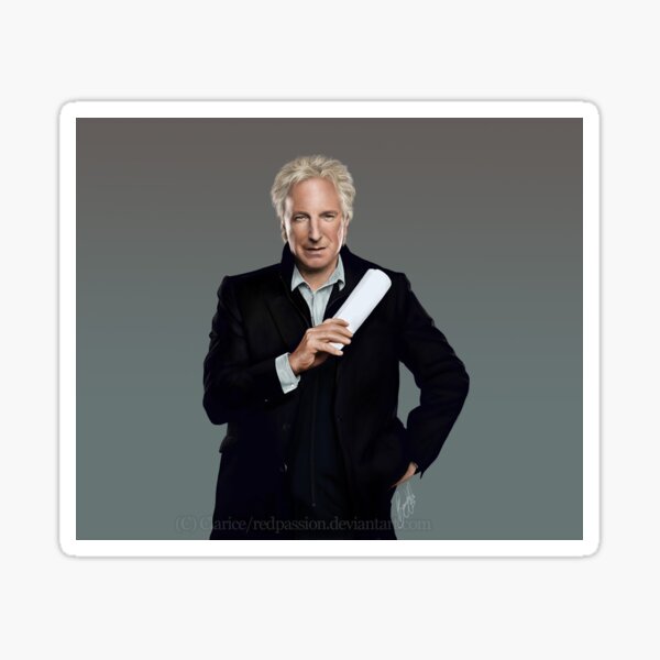 "Alan Rickman" Sticker for Sale by Clarice82 | Redbubble