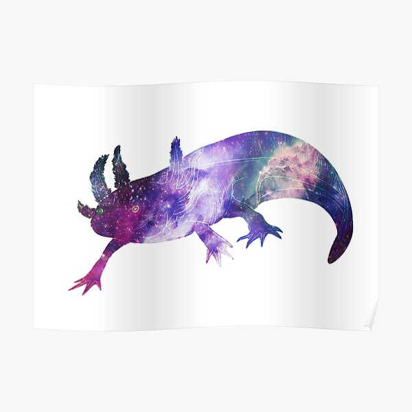 "Galaxy Axolotl" Poster for Sale by FunTorture | Redbubble