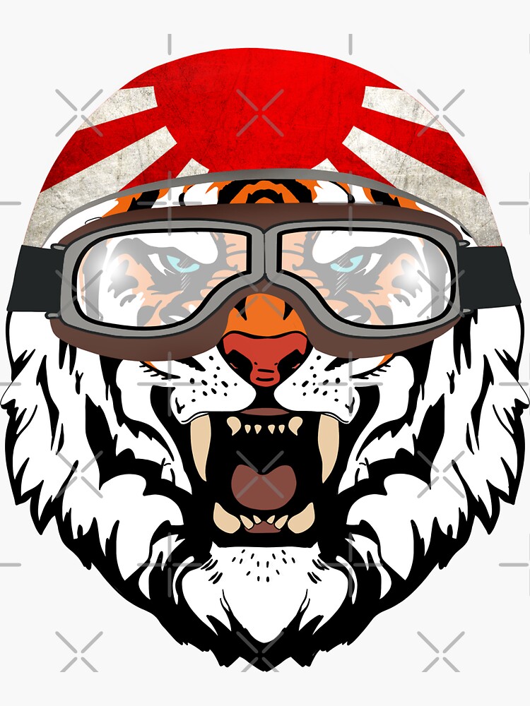 "Tiger Racing Japan" Sticker for Sale by rogue-design | Redbubble