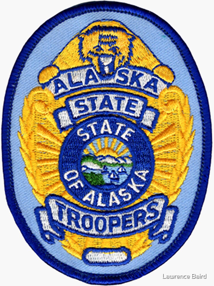 "Alaska State Trooper" Sticker for Sale by lawrencebaird | Redbubble