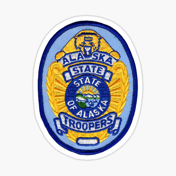 "Alaska State Trooper" Sticker for Sale by lawrencebaird | Redbubble