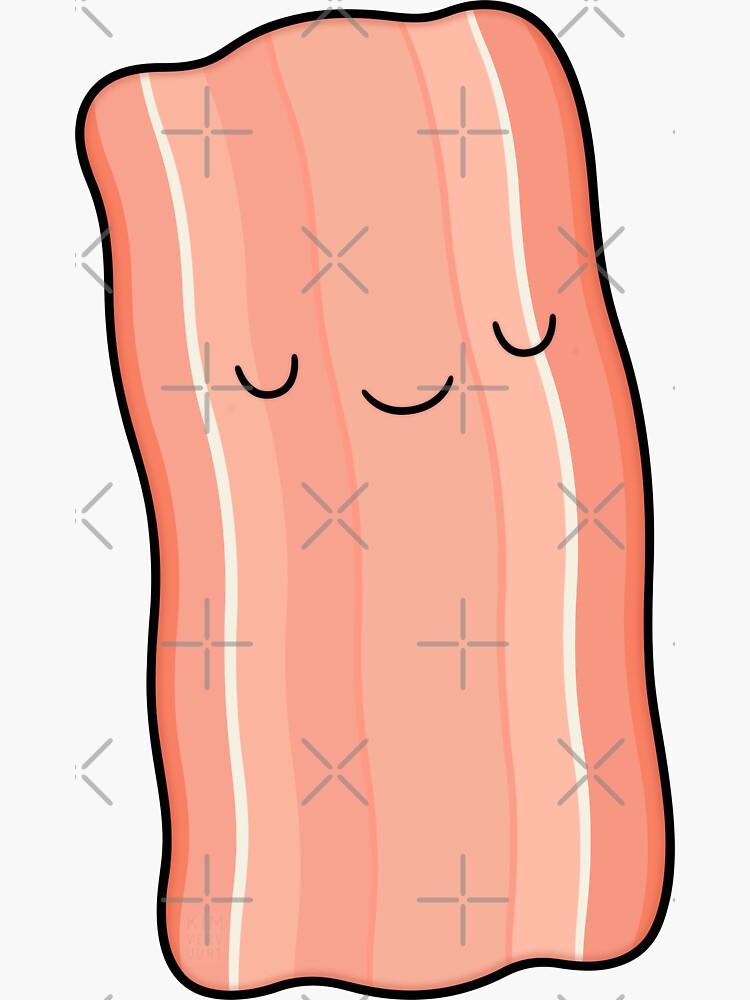 "Bacon" Sticker for Sale by kimvervuurt | Redbubble