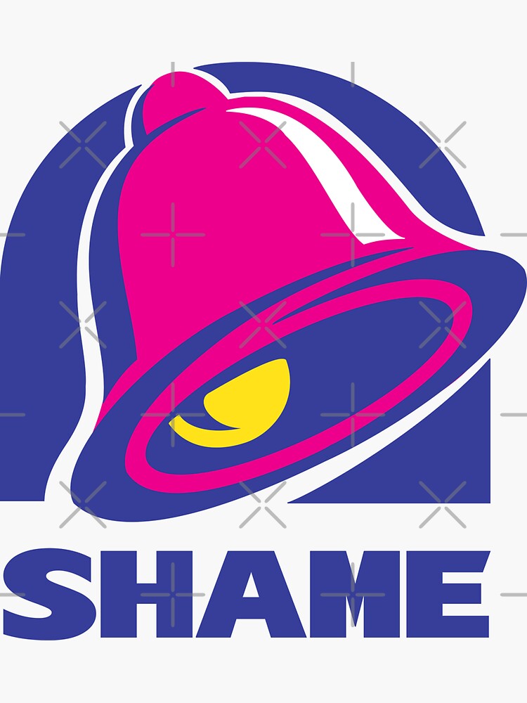 "Shame" Sticker for Sale by 4rtym0u5e | Redbubble