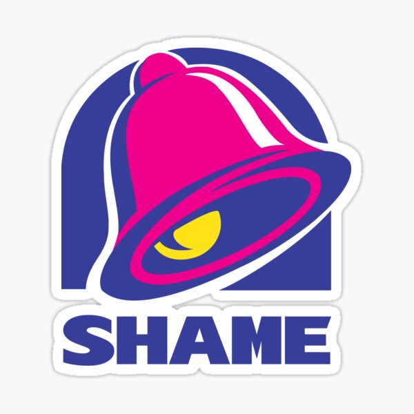 "Shame" Sticker for Sale by 4rtym0u5e | Redbubble