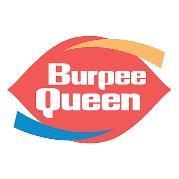 "Burpee Queen Fitness" Sticker for Sale by 4rtym0u5e | Redbubble