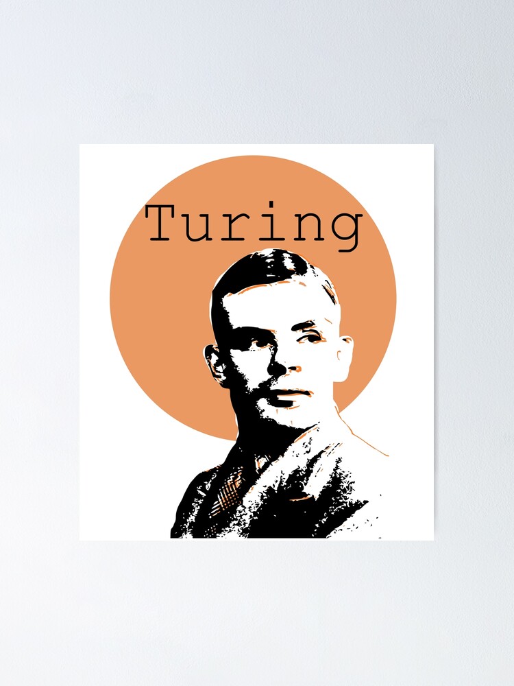 "Alan Turing" Poster for Sale by HarpersBizarre | Redbubble