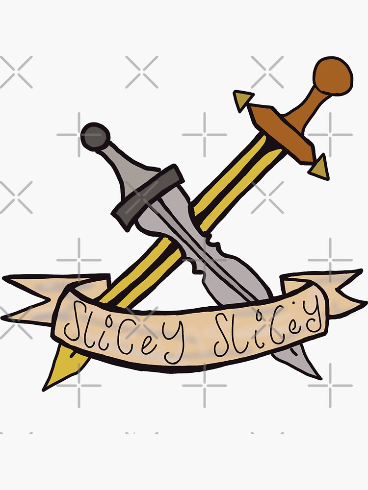 "Slicey Slicey" Sticker by madagan11 | Redbubble