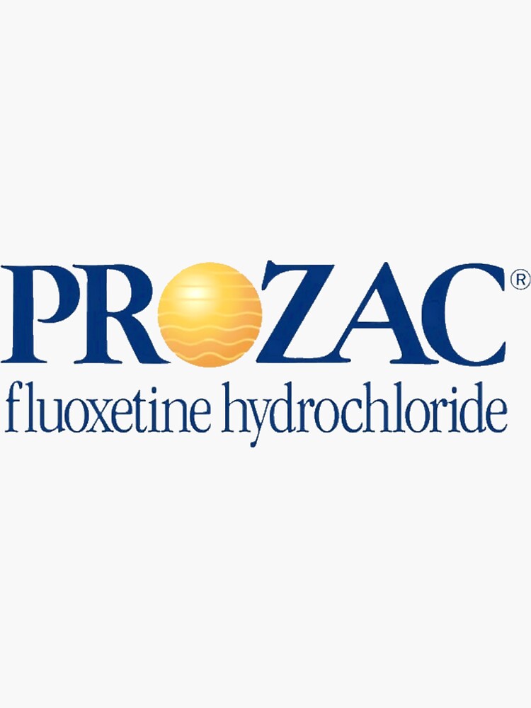 "Prozac logo" Sticker for Sale by stelladown | Redbubble