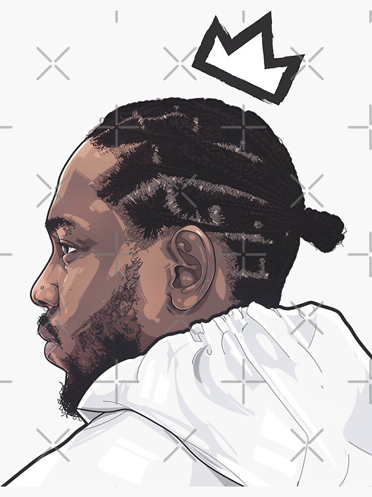 "Kendrick Lamar" Sticker for Sale by Leila Sayan | Redbubble