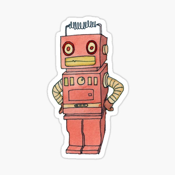 "Robot" Sticker by artomizer | Redbubble