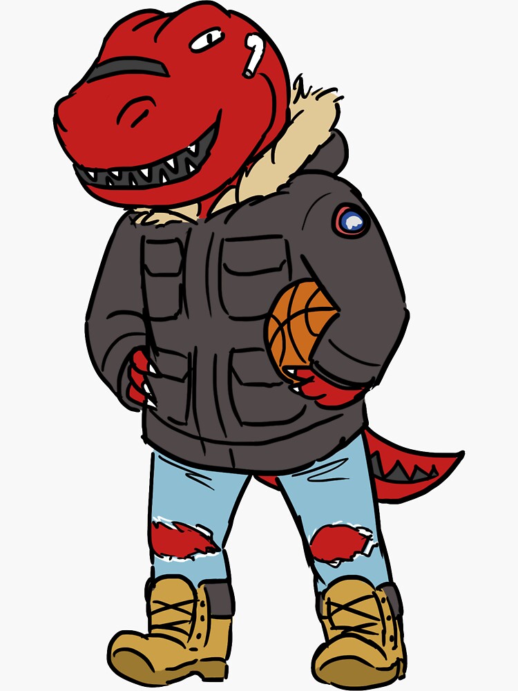 "Toronto Mans - Raptors Mascot " Sticker for Sale by Orcanadian | Redbubble