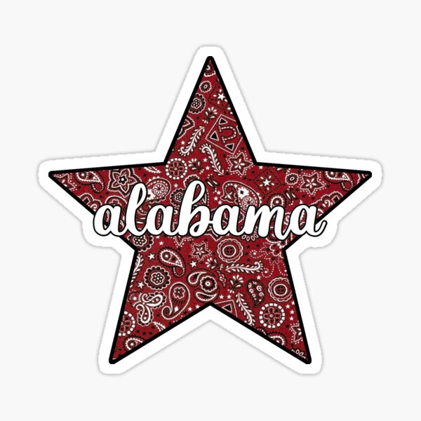 "Alabama" Sticker by Leilasayan | Redbubble