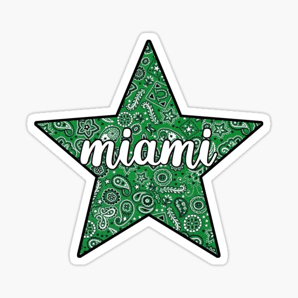 "Miami" Sticker by Leilasayan | Redbubble