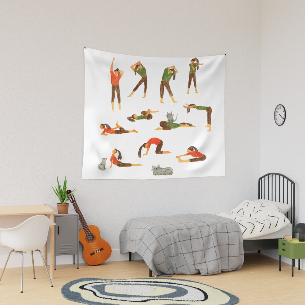 "Morning stretches / Yoga" Poster for Sale by EunjiJung | Redbubble