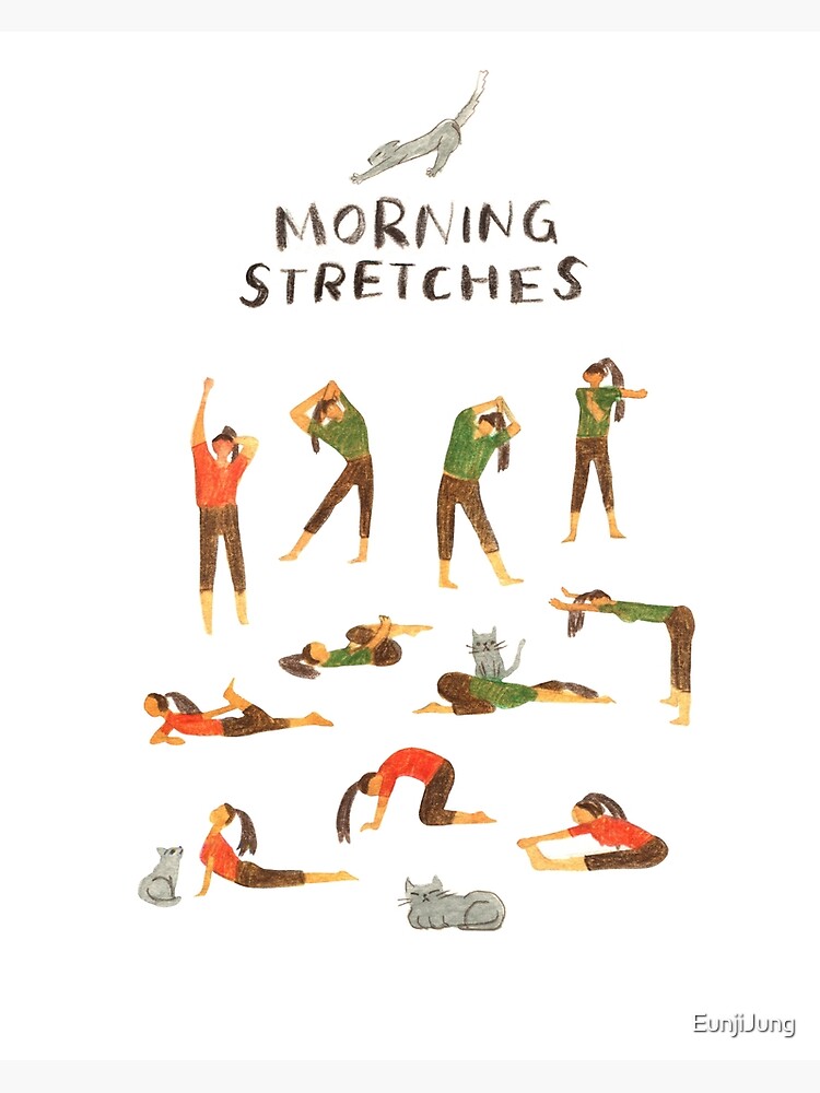 "Morning stretches / Yoga" Poster for Sale by EunjiJung | Redbubble