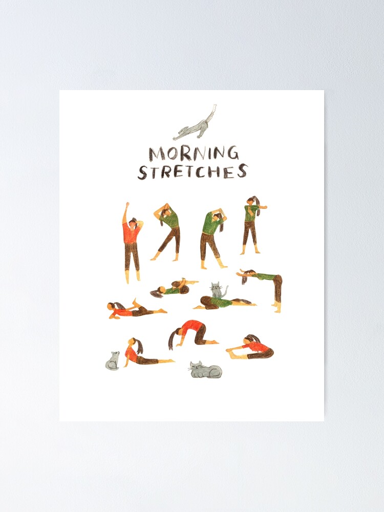 "Morning stretches / Yoga" Poster for Sale by EunjiJung | Redbubble