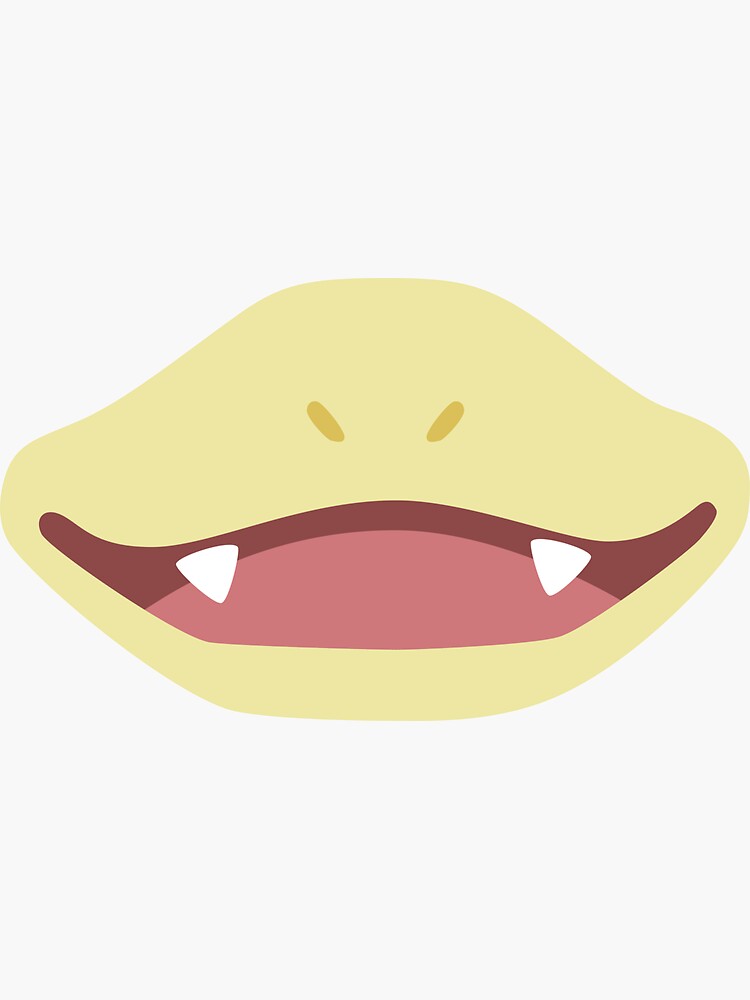"Slowpoke Poke Maniac Mouth" Sticker for Sale by tmetler | Redbubble