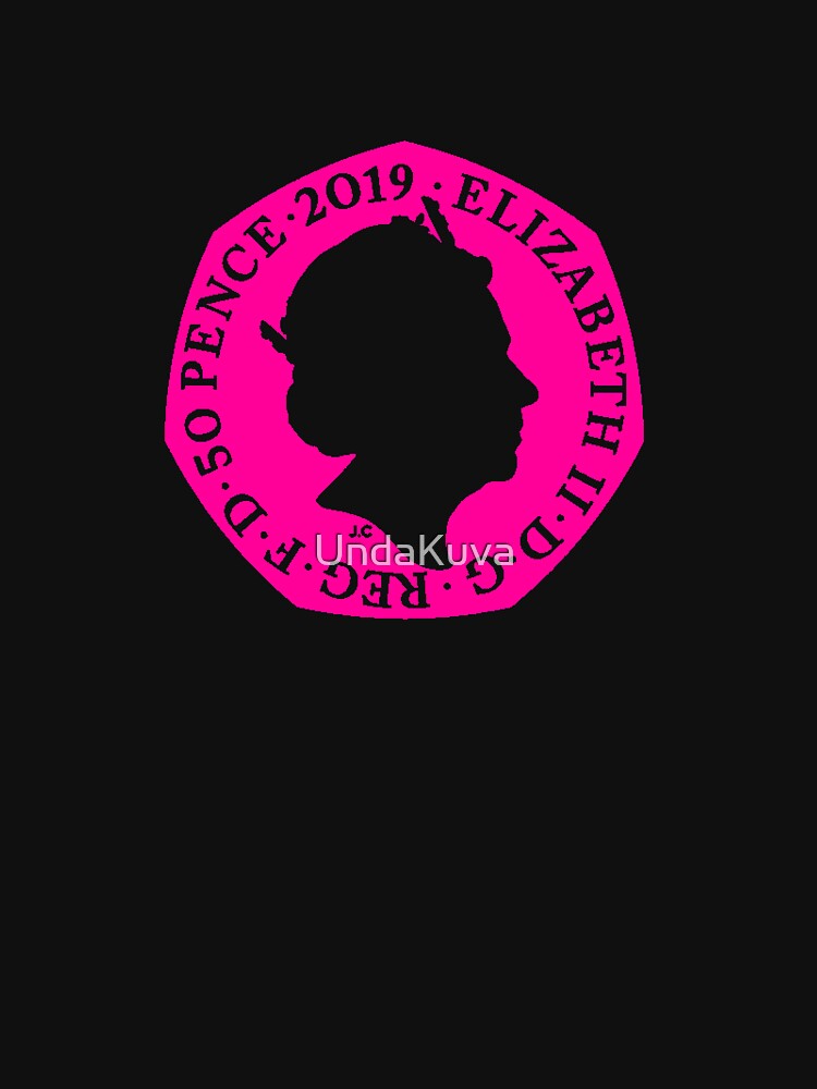 "50p Coin Pink" T-shirt for Sale by UndaKuva | Redbubble | royal t ...