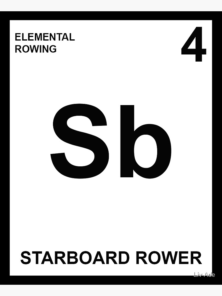 "Starboard Rower" Sticker for Sale by Roomock | Redbubble