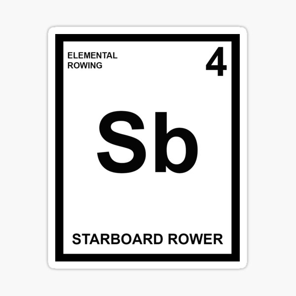 "Starboard Rower" Sticker for Sale by Roomock | Redbubble