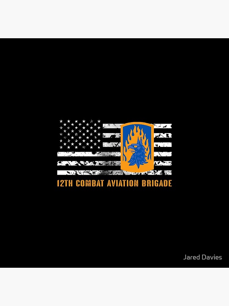 "12th Combat Aviation Brigade (Distressed Flag)" Canvas Print by ...