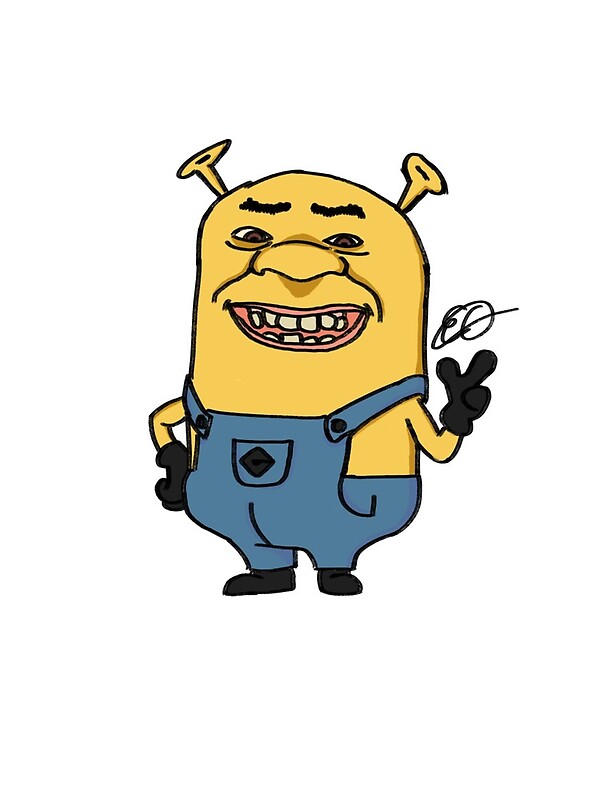 "shrek minion" by ethenssweirdart | Redbubble