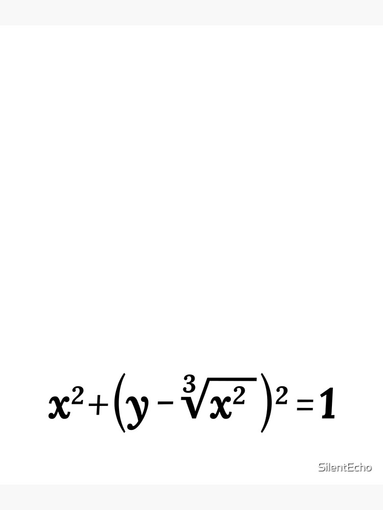 Póster «Fórmula para las matemáticas del corazón del amor» de ...