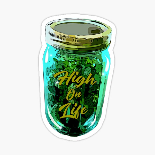 "High on Life " Sticker for Sale by Budzbuddha1 | Redbubble