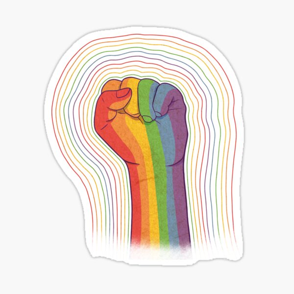"Pride Fist" Sticker for Sale by SchoomDesigns | Redbubble