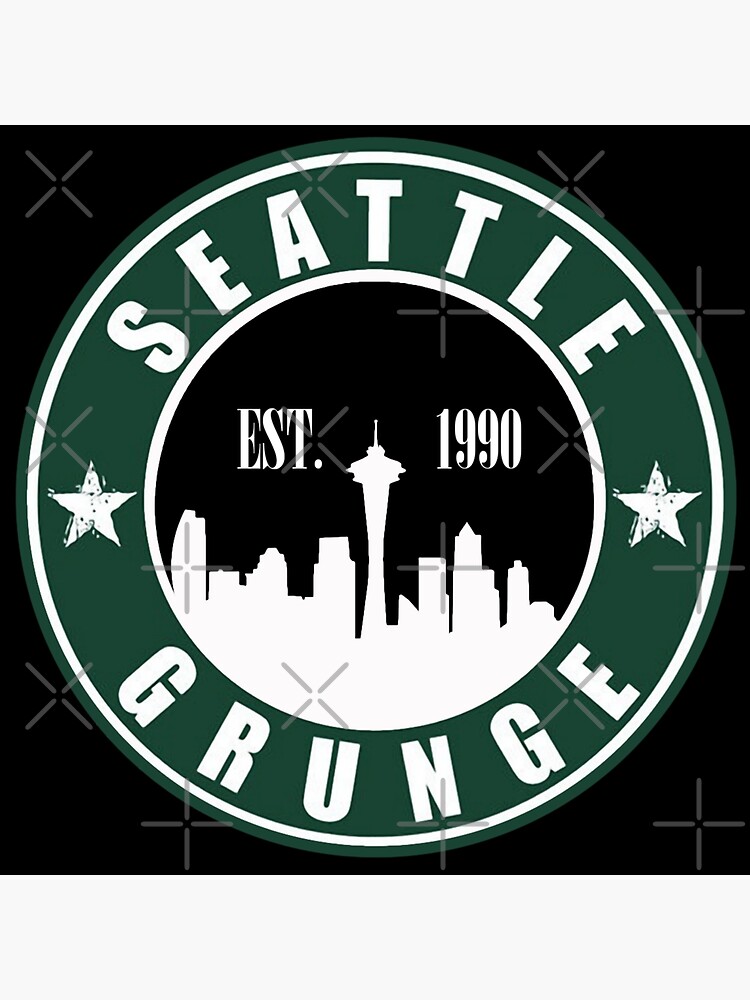 "Seattle Grunge" Poster for Sale by BrambleBox | Redbubble